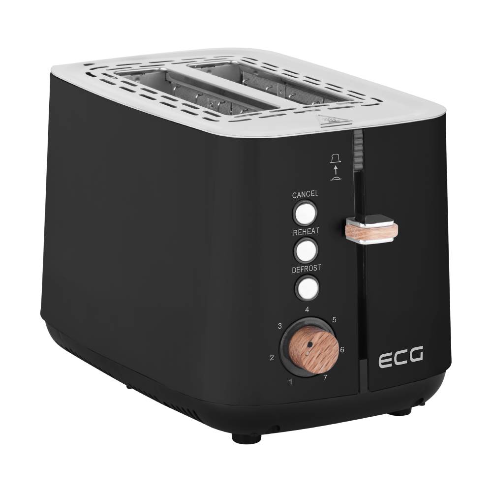 ECG ST 2768 Timber Black Toster