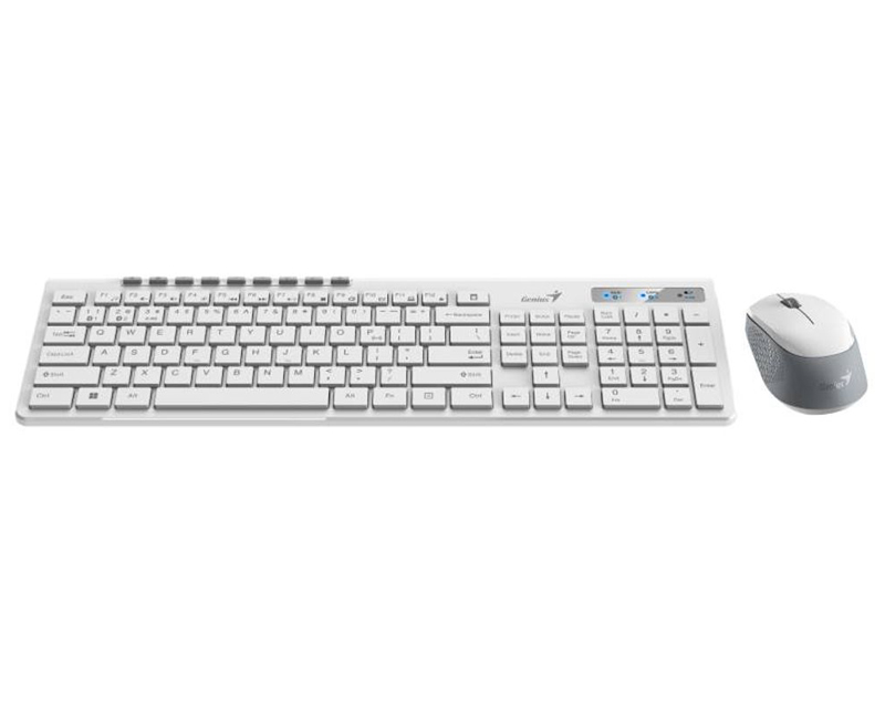 GENIUS SlimStar 8230 Wireless USB YU bela tastatura+ miš