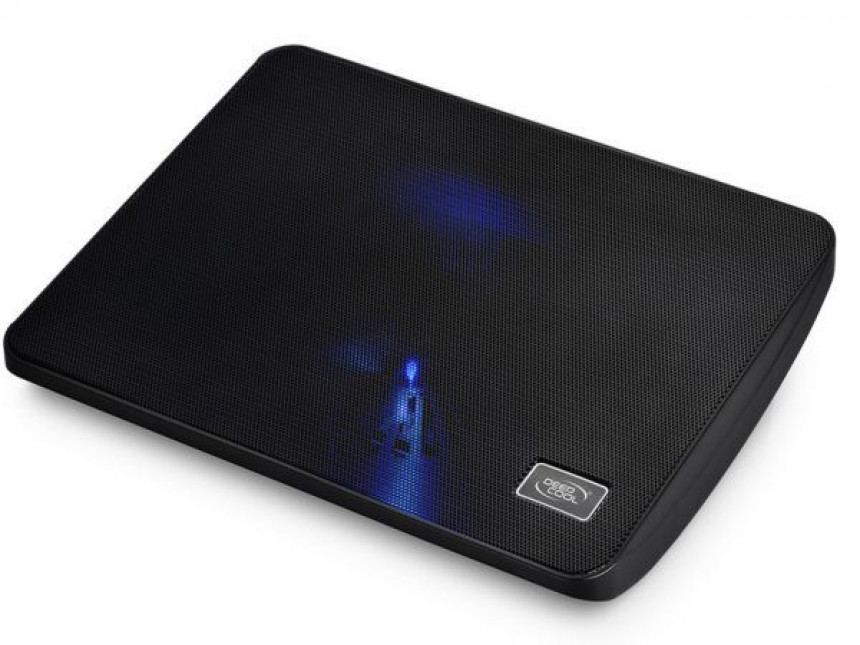 Hladnjak za laptop DeepCool WINDPALMINI - pogodan za 15,6”, 140mm ventilator sa plavim osvetljenjem, 1000rpm, 46CFM 21dB