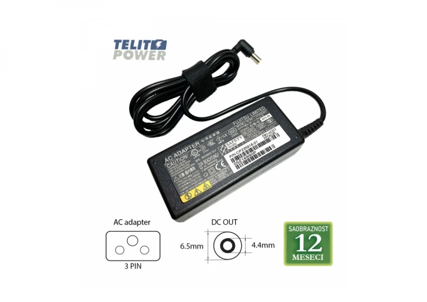 FUJITSU 16V-3.75A (6.5*4.4 ) SEC80N2-16.0 LAPTOP ADAPTER