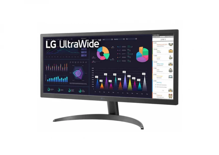Monitor LG 26WQ500-B 26"/IPS,21:9/2560x1080/75Hz/5ms GtG/HDMIx2/freesync/crna