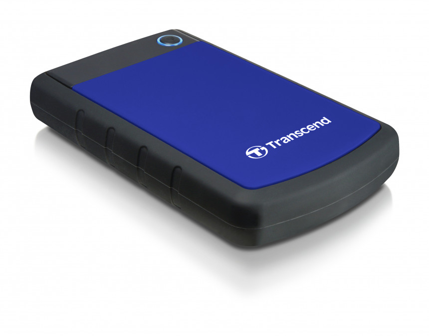 Transcend External HDD 1TB, H3B , USB3.0, 2.5", Anti-shock system, Backup software, 216 gr, Black/Blue