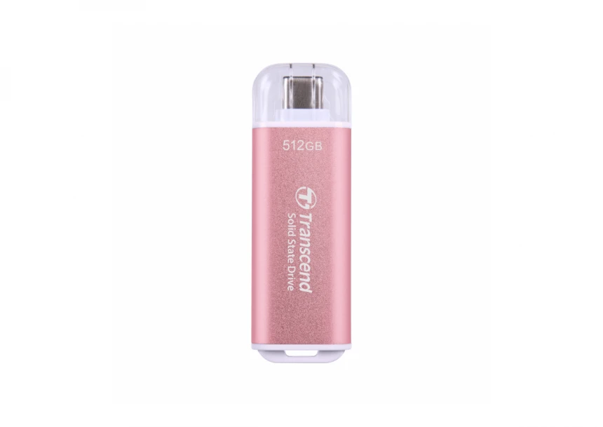 Transcend 512GB, Portable SSD, ESD300P, USB 10Gbps, Type C, Pink