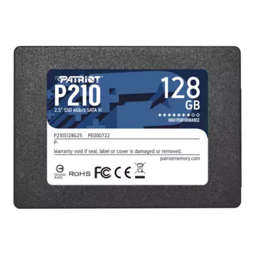 SSD Patriot P210 - 2.5 ” SATA3, 128 GB, R-450 MBs / W-430 MBs