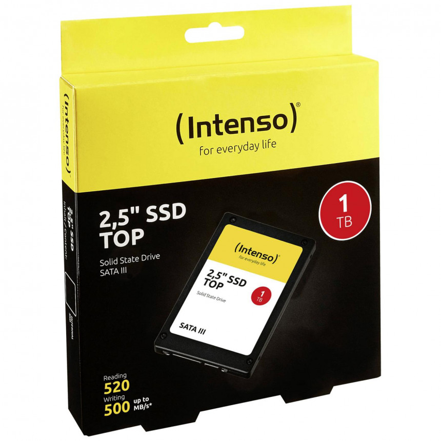 (Intenso) SSD Disk 2.5", kapacitet 1TB, SATA III TOP - SSD-SATA3-1TB/Top