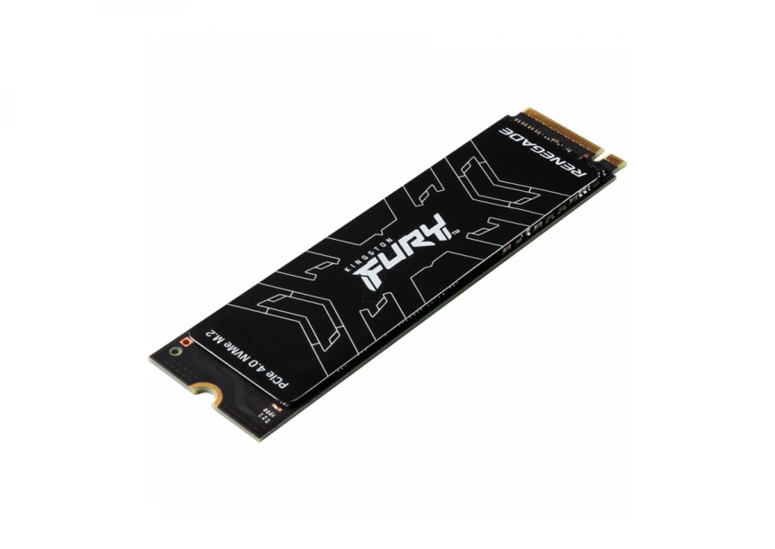 Kingston M.2 NVMe 1TB SSD, FURY Renegade, PCIe Gen 4x4, 3D TLC NAND, Read up to 7,300 MB/s, Write up to 6,000 MB/s (single sided), 2280, Includes cloning software