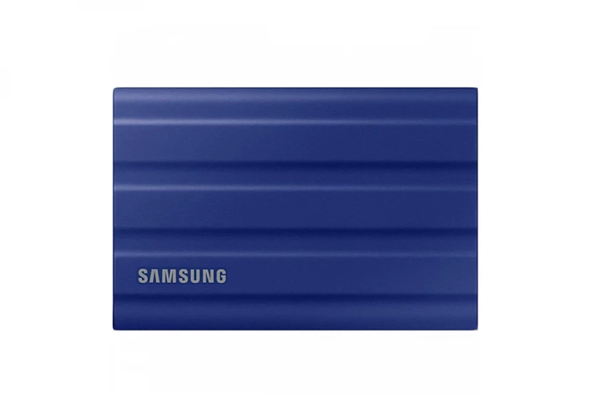SAMSUNG T7 Shield Ext SSD 1000 GB USB-C blue 1050/1000 MB/s 3 yrs, included USB Type C-to-C and Type C-to-A cables, Rugged storage featuring IP65 rated dust and water resistance and up to 3-meter ...