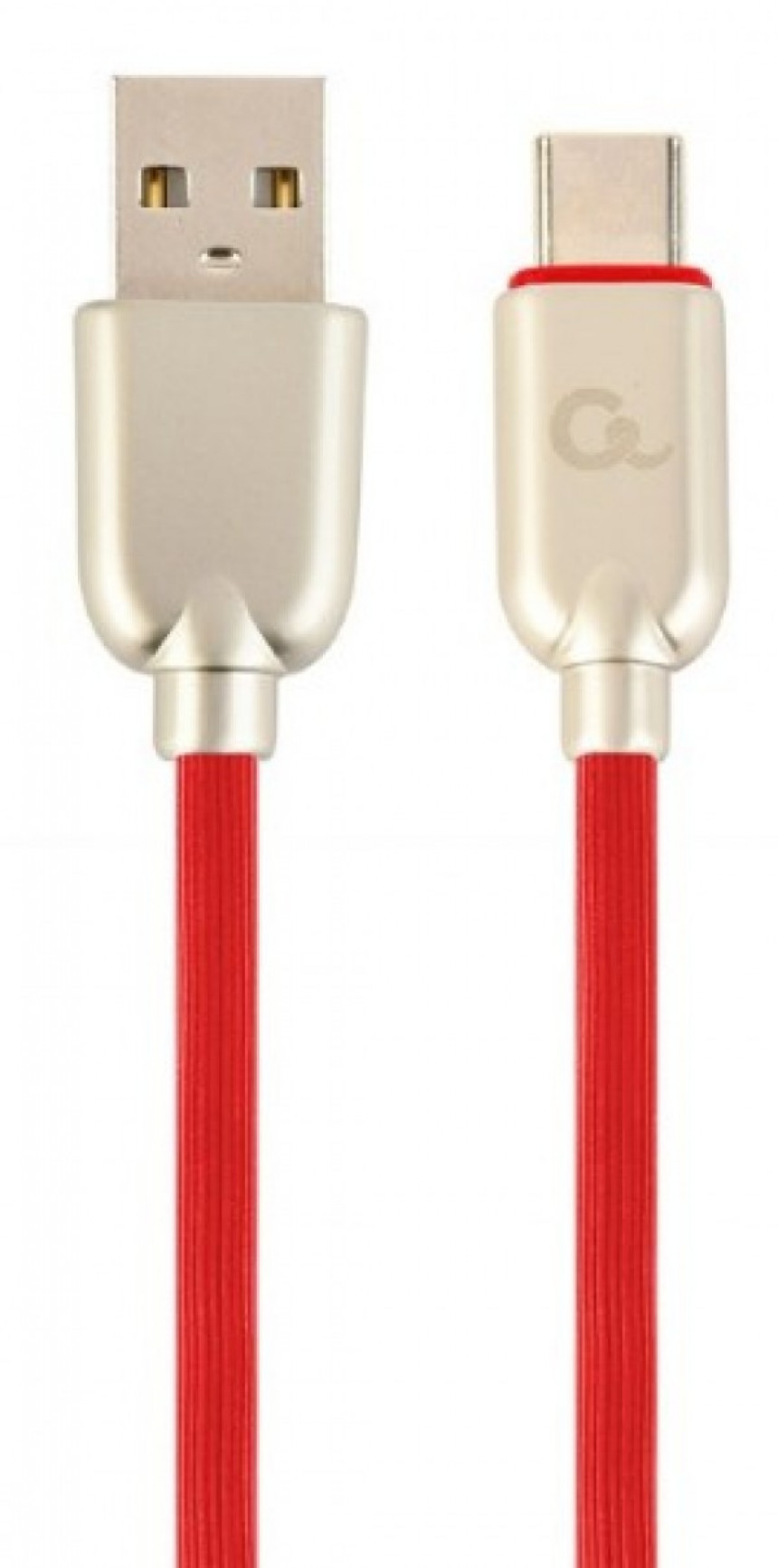 CC-USB2R-AMCM-1M-R Gembird Premium rubber Type-C USB charging and data cable, 1m, red 38353