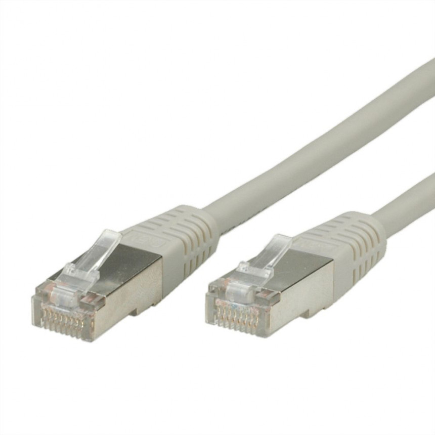 Secomp ROLINE S/FTP(PiMF) Cable Cat.7 with RJ45 Connector 500 MHz LSOH grey 2.0m