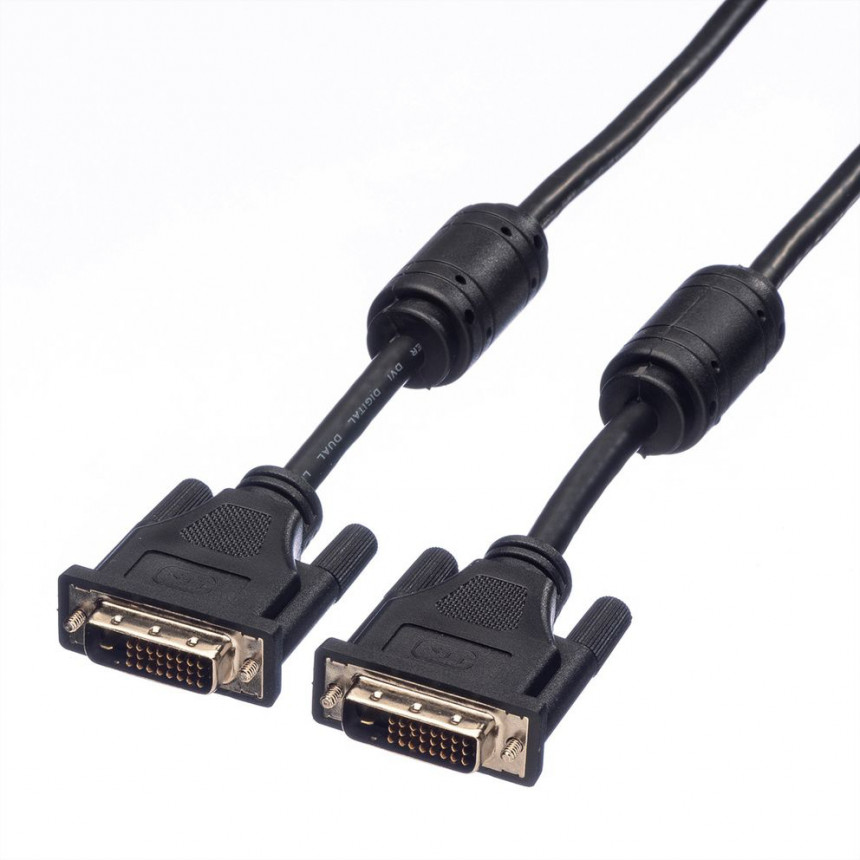 Secomp Monitor DVI Cable, DVI M - DVI M, (24+1) dual link 2.0m