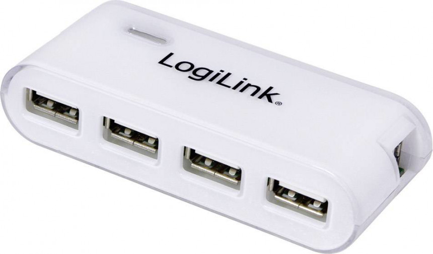 LogiLink USB 2.0 HUB, 4-Port, beli