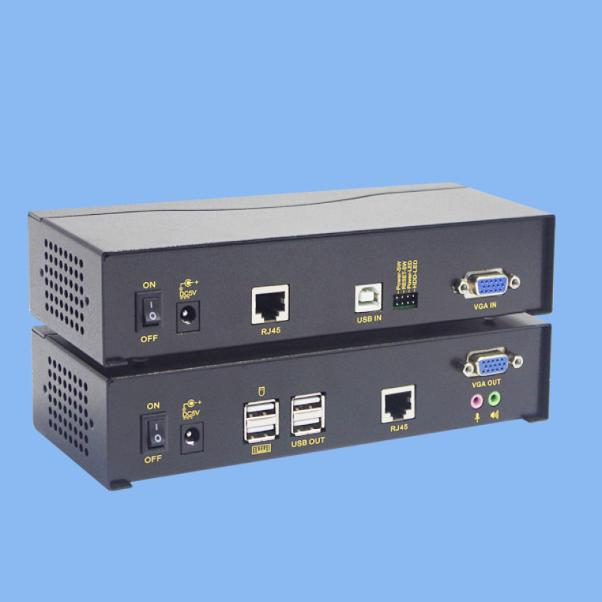 KVM VGA Extender CKL KVM-150VU up to 150m over cat. 5 cable (STP recommended)