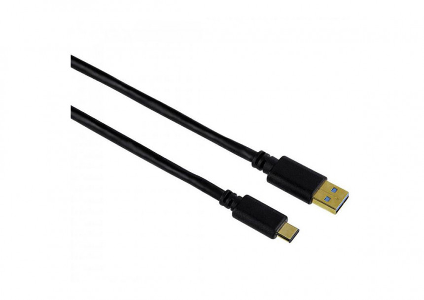 HAMA USB kabl USB-A muski na USB-C muski, 3.1, 0,75m, pozlata