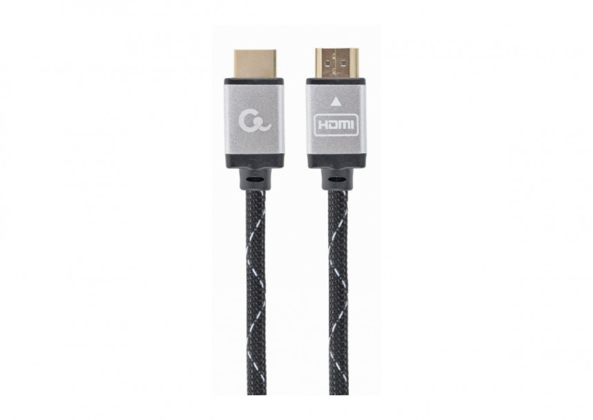 Gembird MONITOR Cable, Select Plus Series, High speed HDMI 4K with Ethernet, HDMI/HDMI M/M, Gold Plated, Braided, 2m