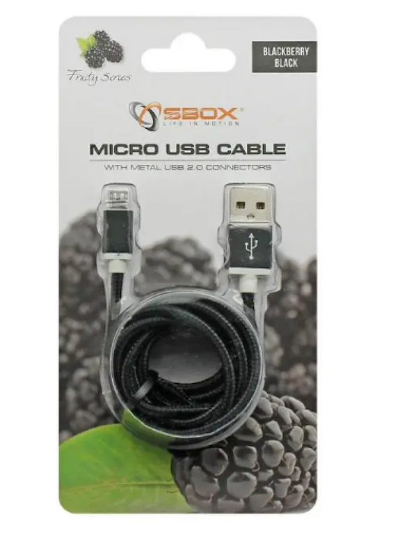 S BOX Kabl USB A Micro B 1,5m, B
