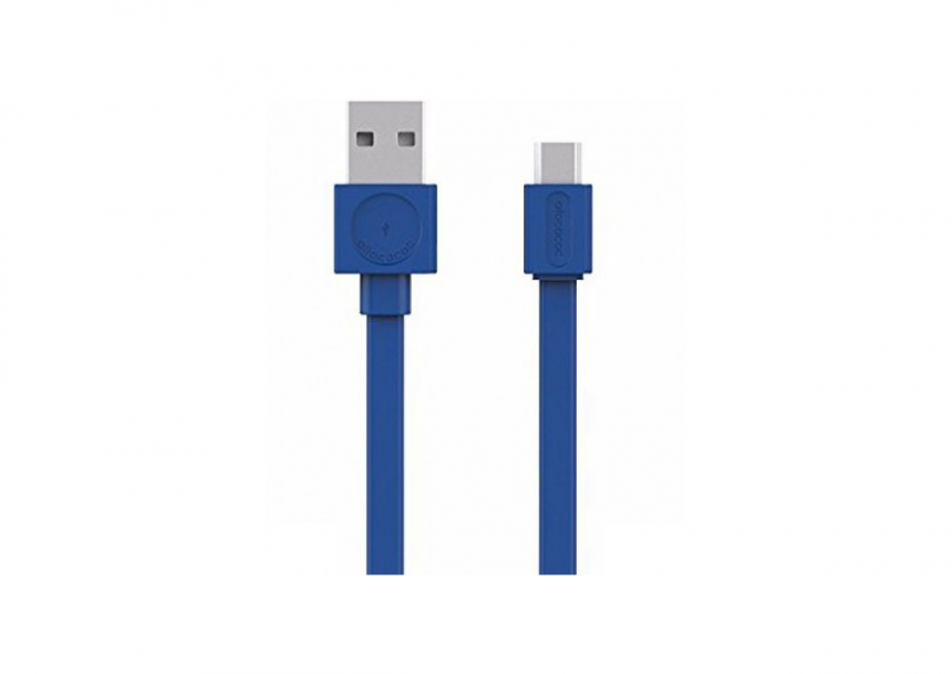 Flat USB kabl micro USB, duž.1,5m, plavi DESIGNNEST 10452BL/USBMBC