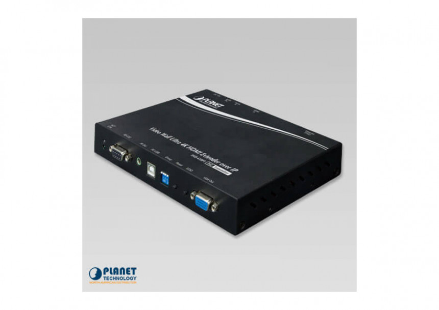 HDMI/USB Video Wall na IP extender - predajnik, 4K Ultra-HD/HDCP, HDMI 1.4a, 16 kanala (DIP svič), prenosi i IR daljinsku kontrolu, EDID podrška za više prijemnika i kaskadnu vezu predajnika, PoE+...