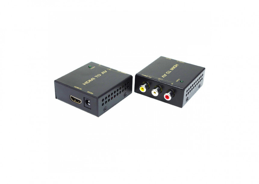 HDMI to AV converter CKL-HAV, input 1 x HDMI (1080p@60Hz), output Composite Video & Audio (L/R)