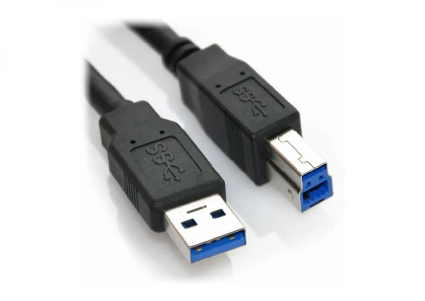 E-Green Kabl 3.0 USB A - USB B M/M 1m crni