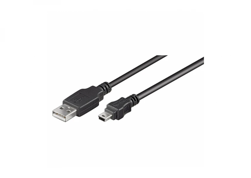 E-Green Kabl 2.0 USB A - USB Mini-B M/M 1.8m crni