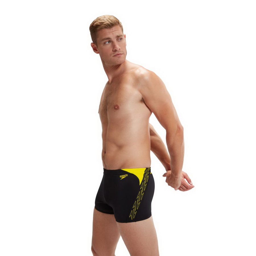 Speedo Hyper Boom Splice Aquashort Black Yellow