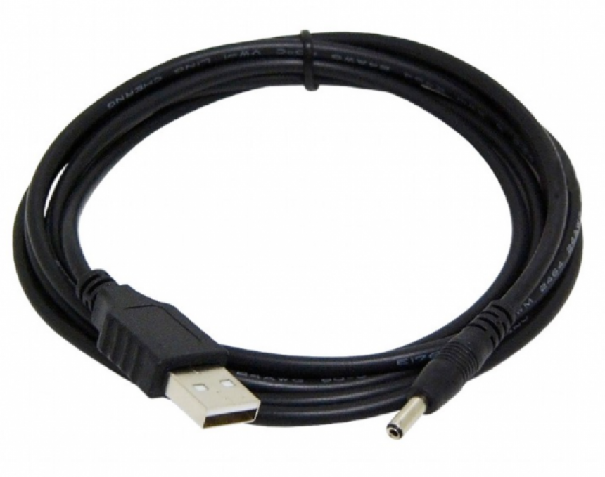CC-USB-AMP35-6 Gembird USB AM to 3.5 mm power plug cable, 1.8 m, black 38535
