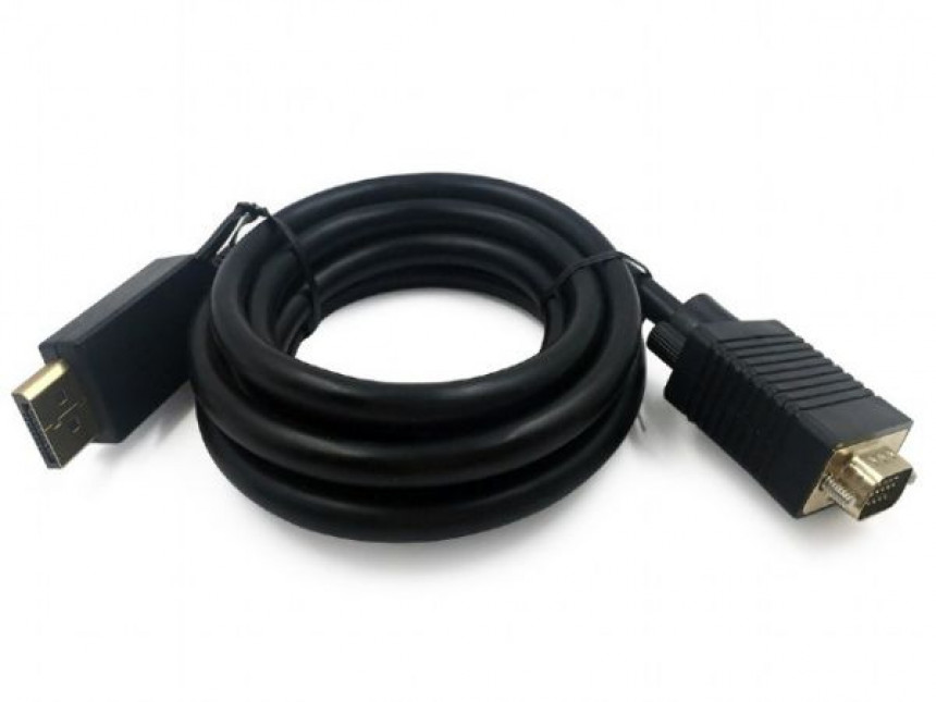 CCP-DPM-VGAM-6 Gembird DisplayPort to VGA adapter cable, black, 1.8 m 19725