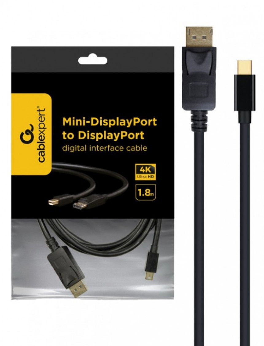 CCP-mDP2-6 Gembird Mini DisplayPort to DisplayPort digital interface cable, 1.8 m 38287