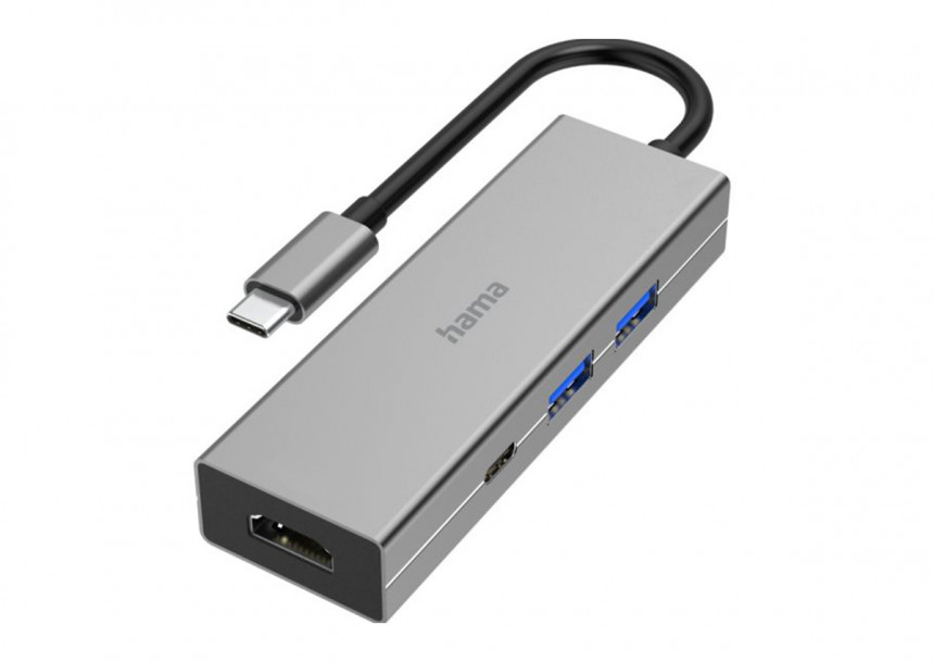 HAMA Hama USB-C multiport Hub: 2 x USB-A, USB-C i HDMI