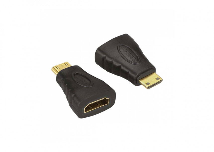 FAST ASIA Adapter Mini HDMI (M) - HDMI (F) crni
