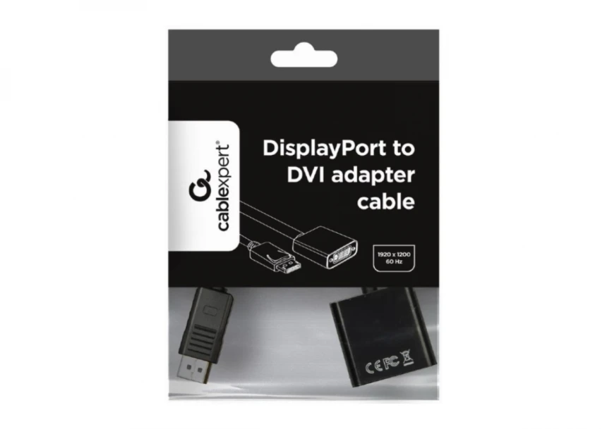 Adapter GEMBIRD DisplayPort na VGA Black A-DPM-VGAF-02