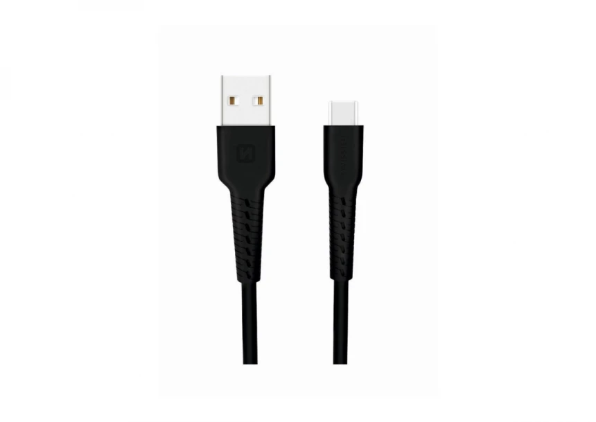 DATA CABLE SWISSTEN USB / USB-C 1,0 M BLACK