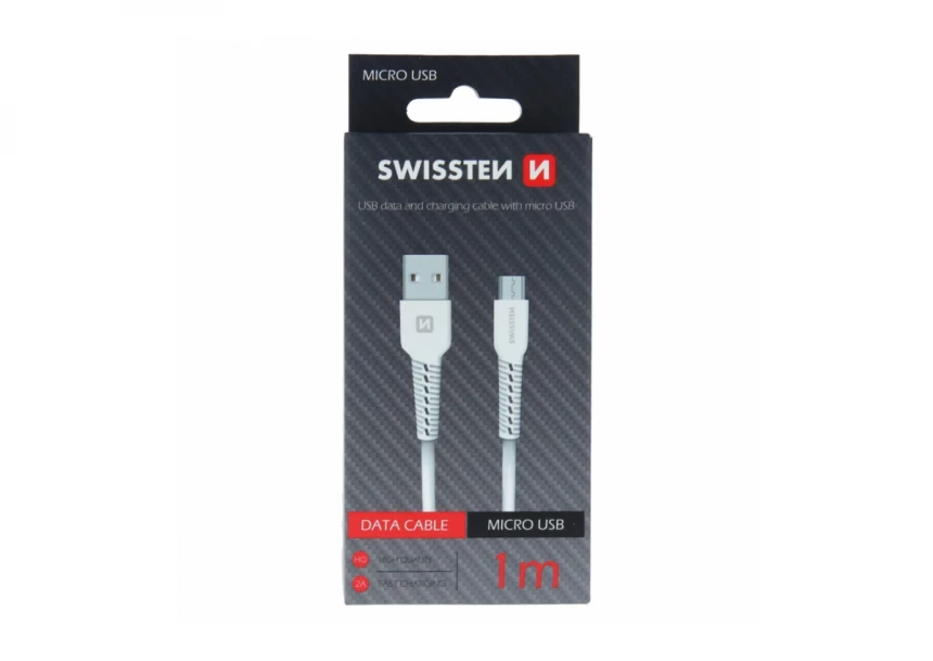 DATA CABLE SWISSTEN USB / MICRO USB 1,0 M WHITE