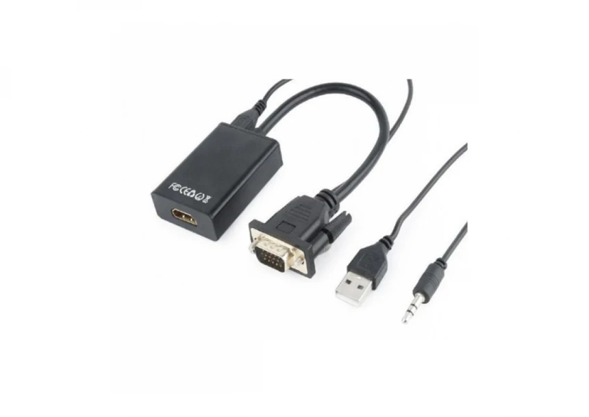 GEMBIRD VGA na HDMI +audio kabl,single port
