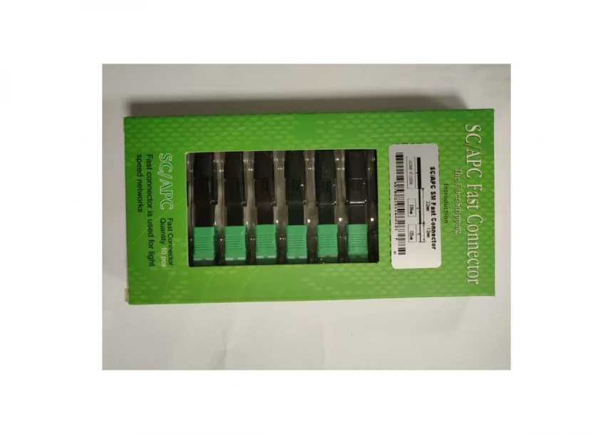 Fast konektor SC/APC DS - zeleni