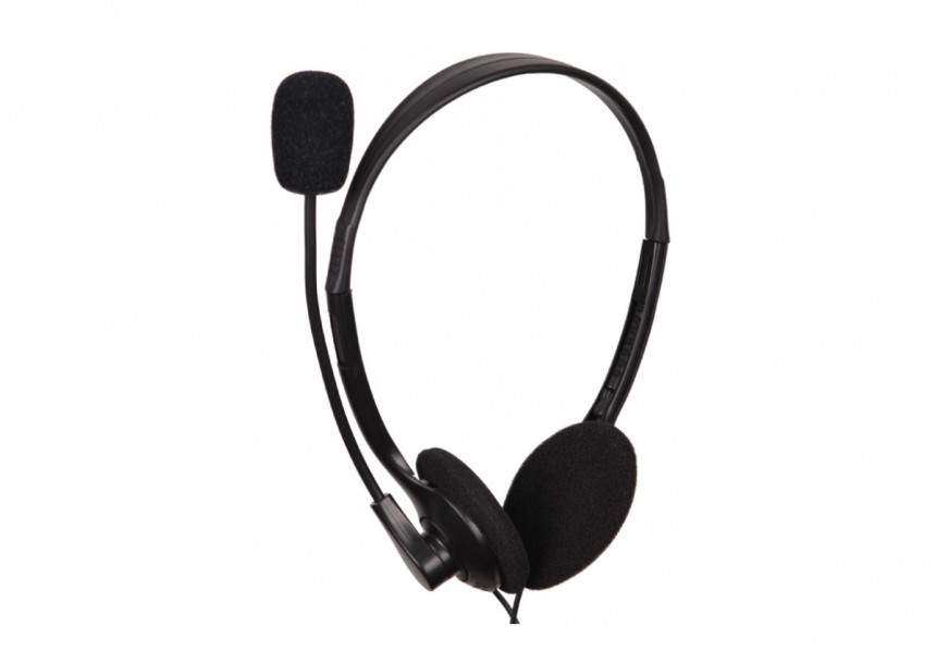 Stereo Headset with Volume Control, 3.5mm Stereo, Black