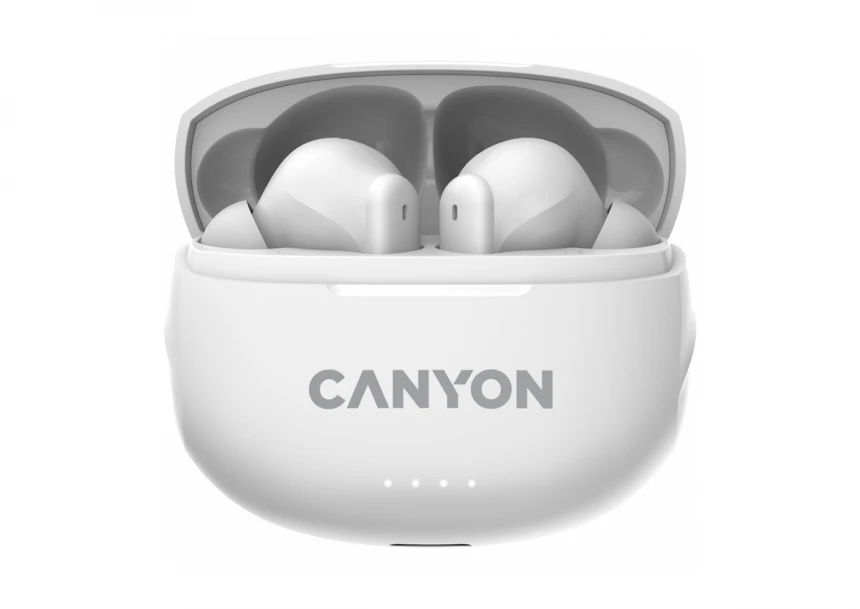 CANYON TWS-8, Bluetooth headset, with microphone, with ENC, BT V5.3 BT V5.3 JL 6976D4, Frequence Response:20Hz-20kHz, battery EarBud 40mAh*2+Charging Case 470mAh, type-C cable length 0.24m, Size: ...