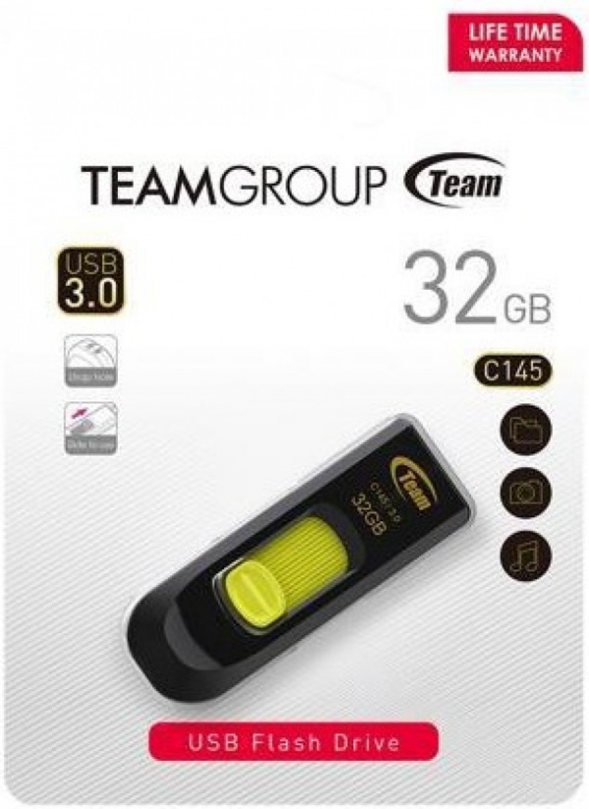 TeamGroup 32GB C145 USB 3.2 YELLOW TC145332GY01 38433