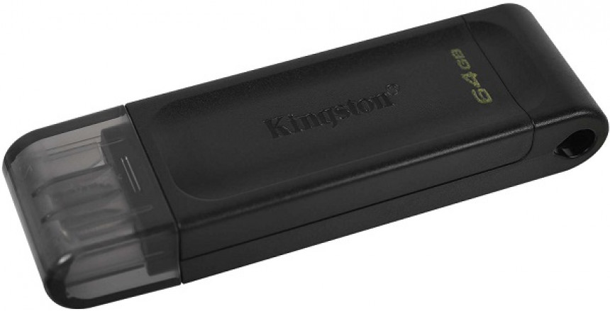 Kingston 64GB USB Flash Drive, USB 3.2 Gen.1 Type-C, DataTraveler