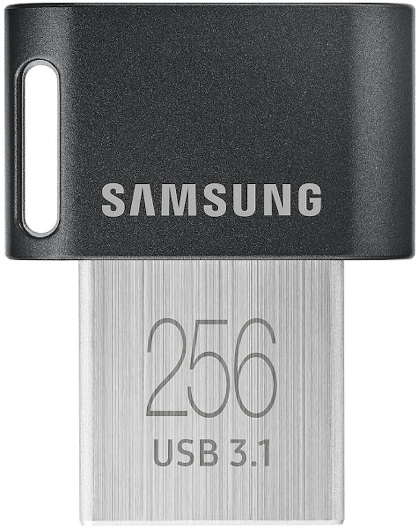 Samsung 256GB USB Flash Drive, USB 3.1, FIT Plus, Read up to 400MB/s, Black