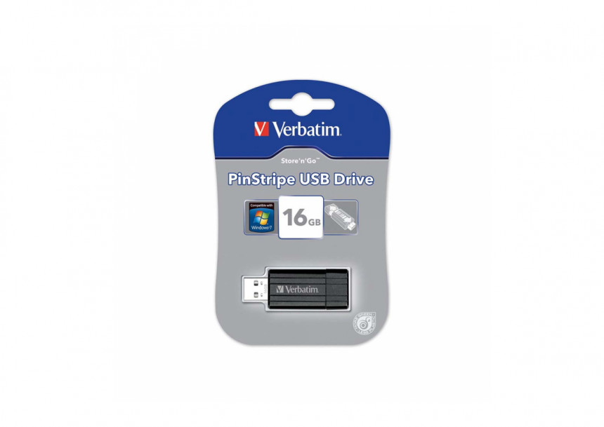 Flash USB 16GB Verbatim 2.0 PinStripe