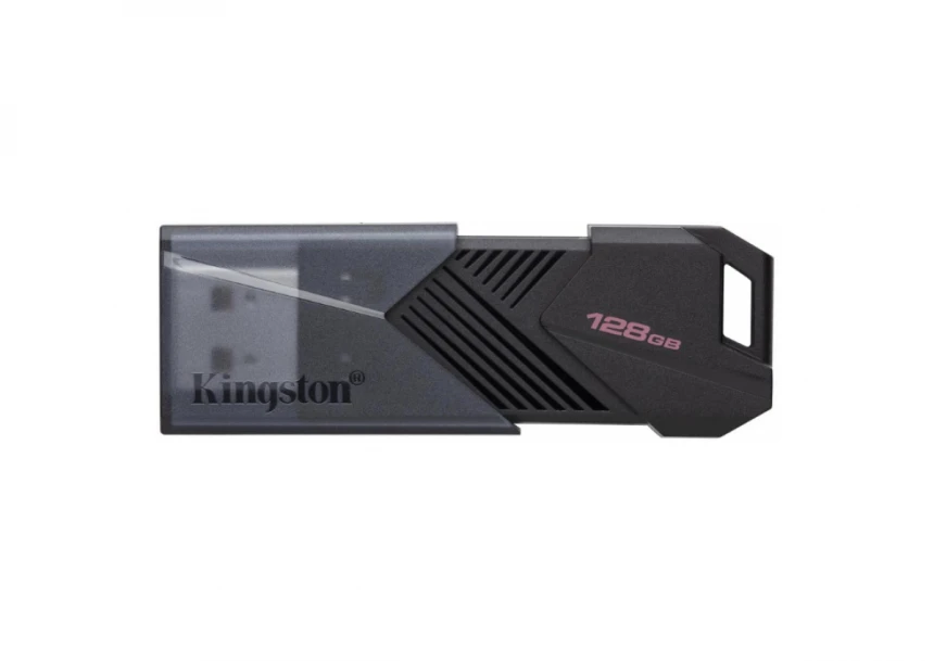Kingston 128GB USB Flash Drive with Sleek Moving Cap, USB 3.2 Gen.1, DataTraveler Exodia Onyx