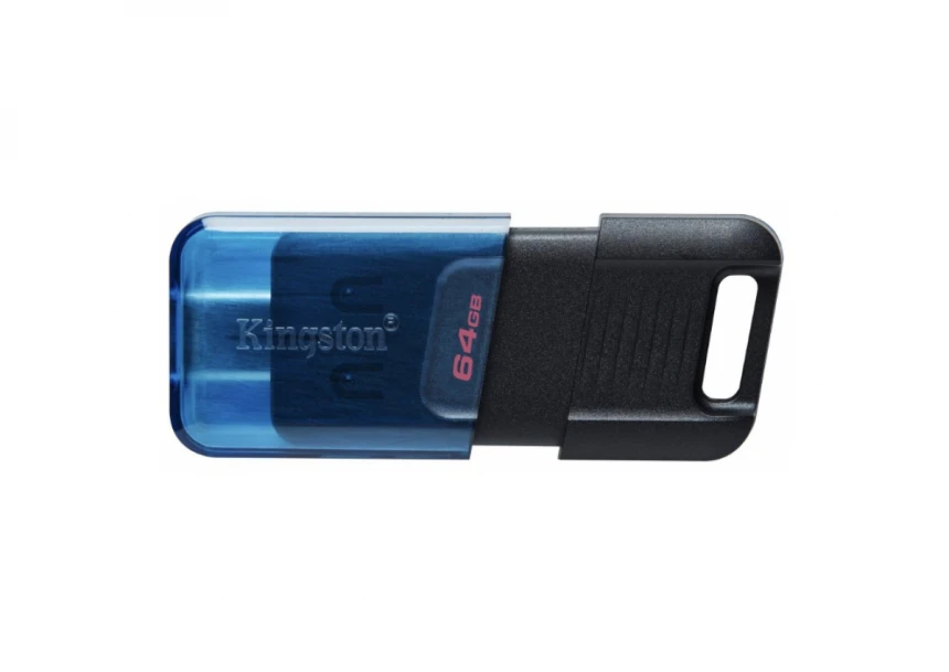 Kingston 64GB USB Flash Drive, USB 3.2 Gen.1 Type-C, DataTraveler 80 M, Read up to 200MB/s