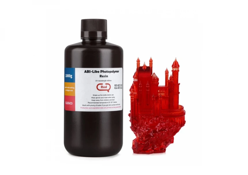 ABS-like Resin 1kg Clear Red