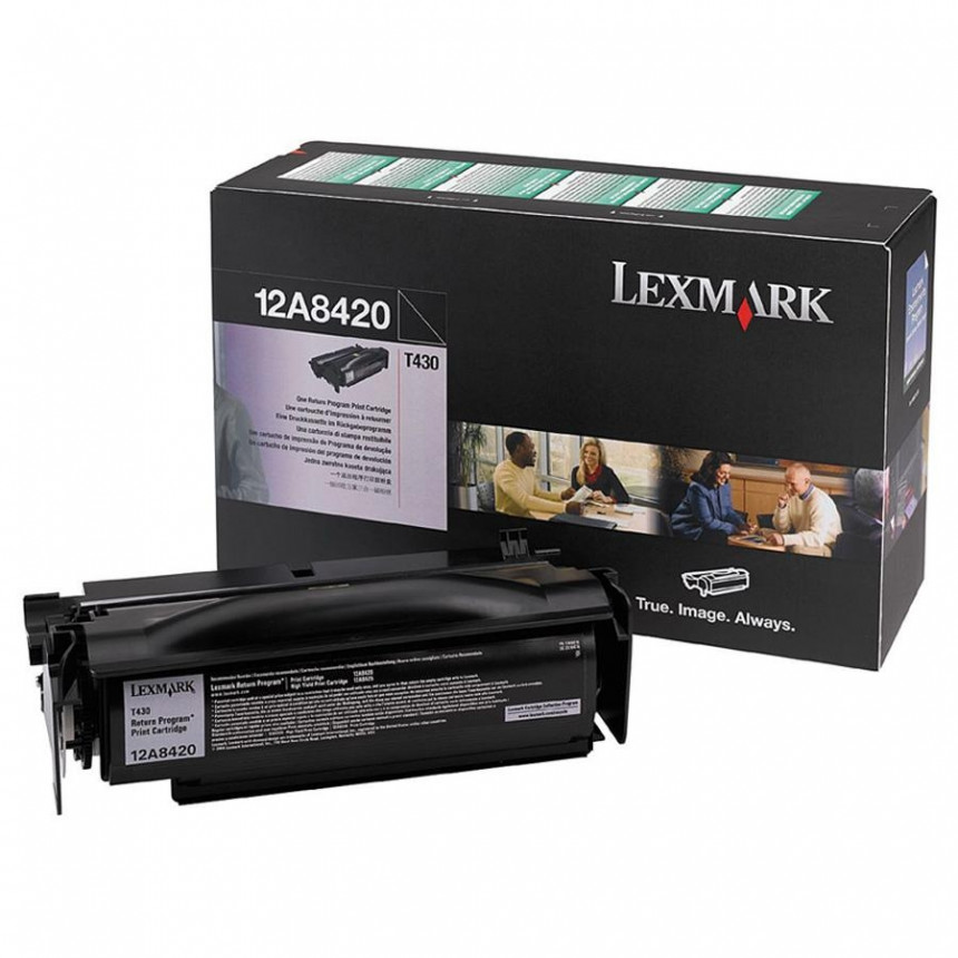 Toner Lexmark 12A8420 Black Standard T430