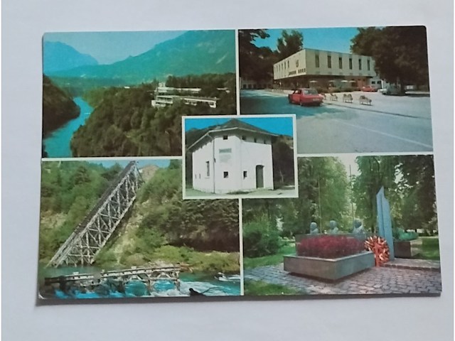 Jablanica - Srušeni Most - Automobil Lada - Spomenik