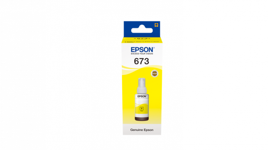 Epson T6734 EcoTank Yellow ink bottle