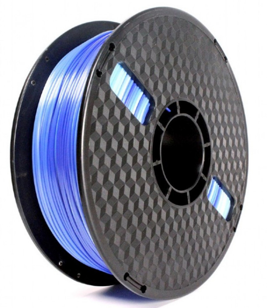 3DP-PLA-SK-01-ICE PLA Svilenkasti led Filament za 3D stampac 1.75mm, kotur 1KG Ice blue + dark blue 43220