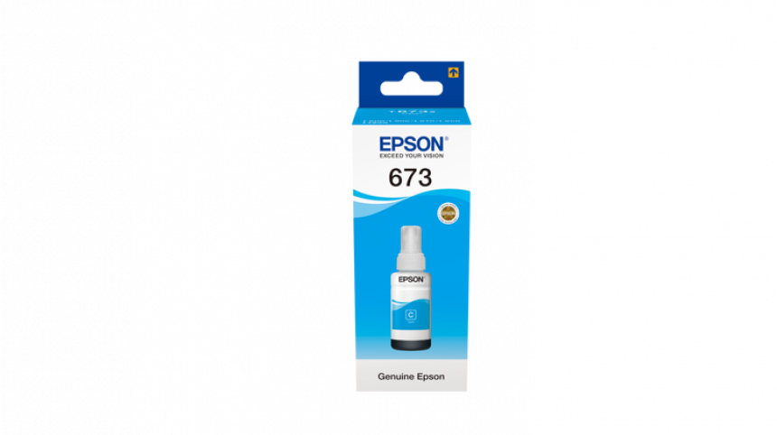 Epson T6732 EcoTank Cyan ink bottle