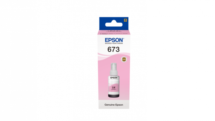 Epson T6736 EcoTank Light Magenta ink bottle